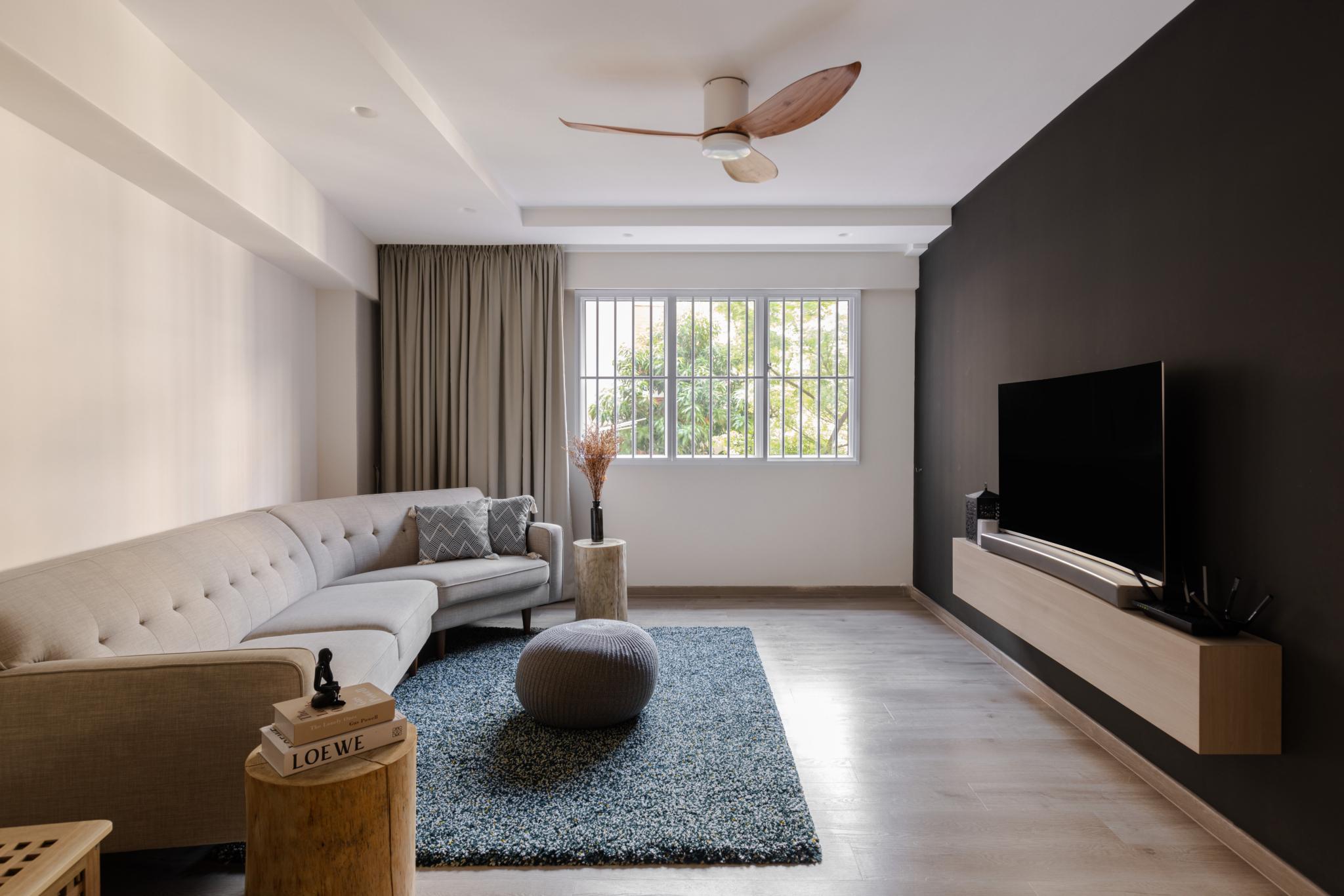 6 Amazing 5-Room HDB Living Room Design Ideas in Singapore- Space Factor